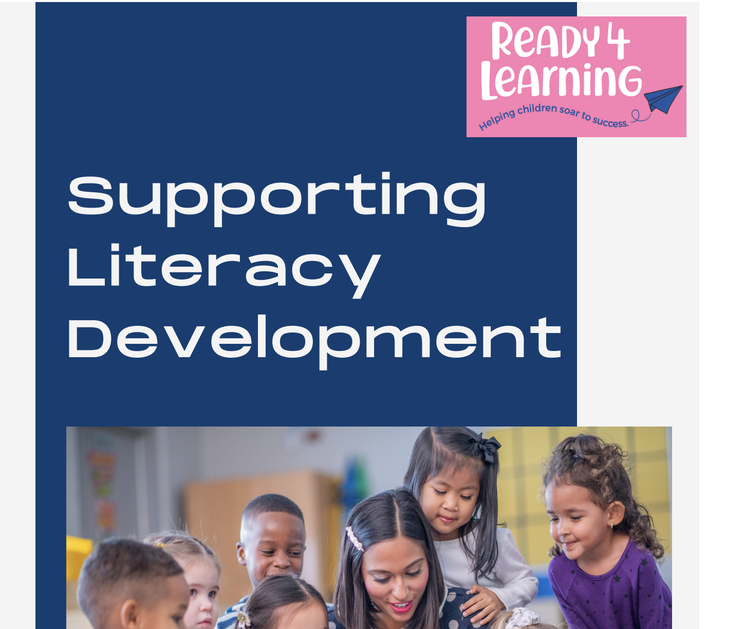 Teacher Aide: Supporting Literacy Development - Ready 4 Learning